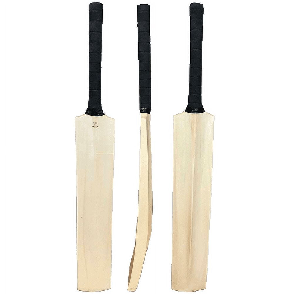 Plain Cricket Bat Full Size Kashmir Willow Soft Tennis Ball Tape 44mm ...