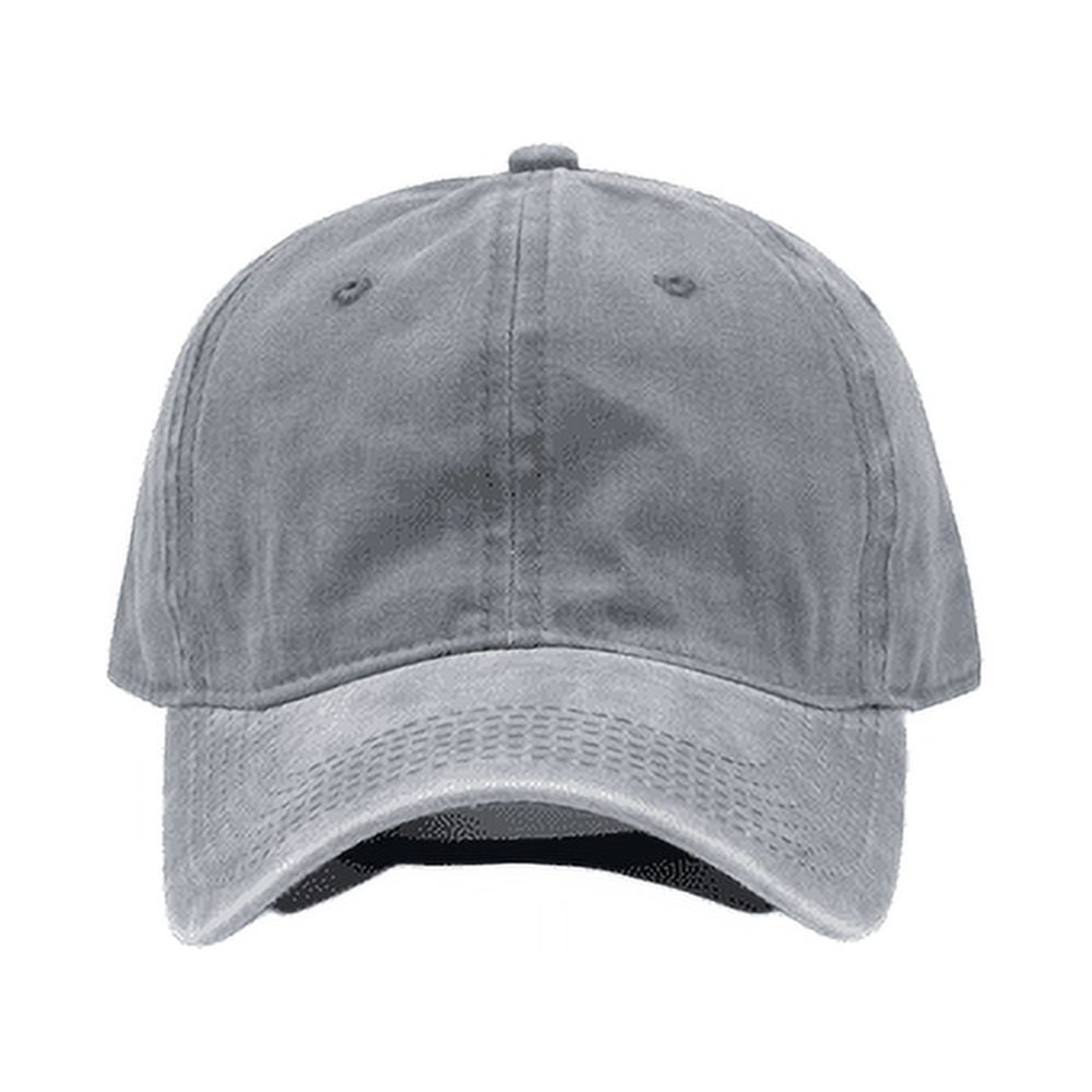 Plain Dyed Washed 100% Cotton Adjustable Baseball Cap Women & Men (LT ...