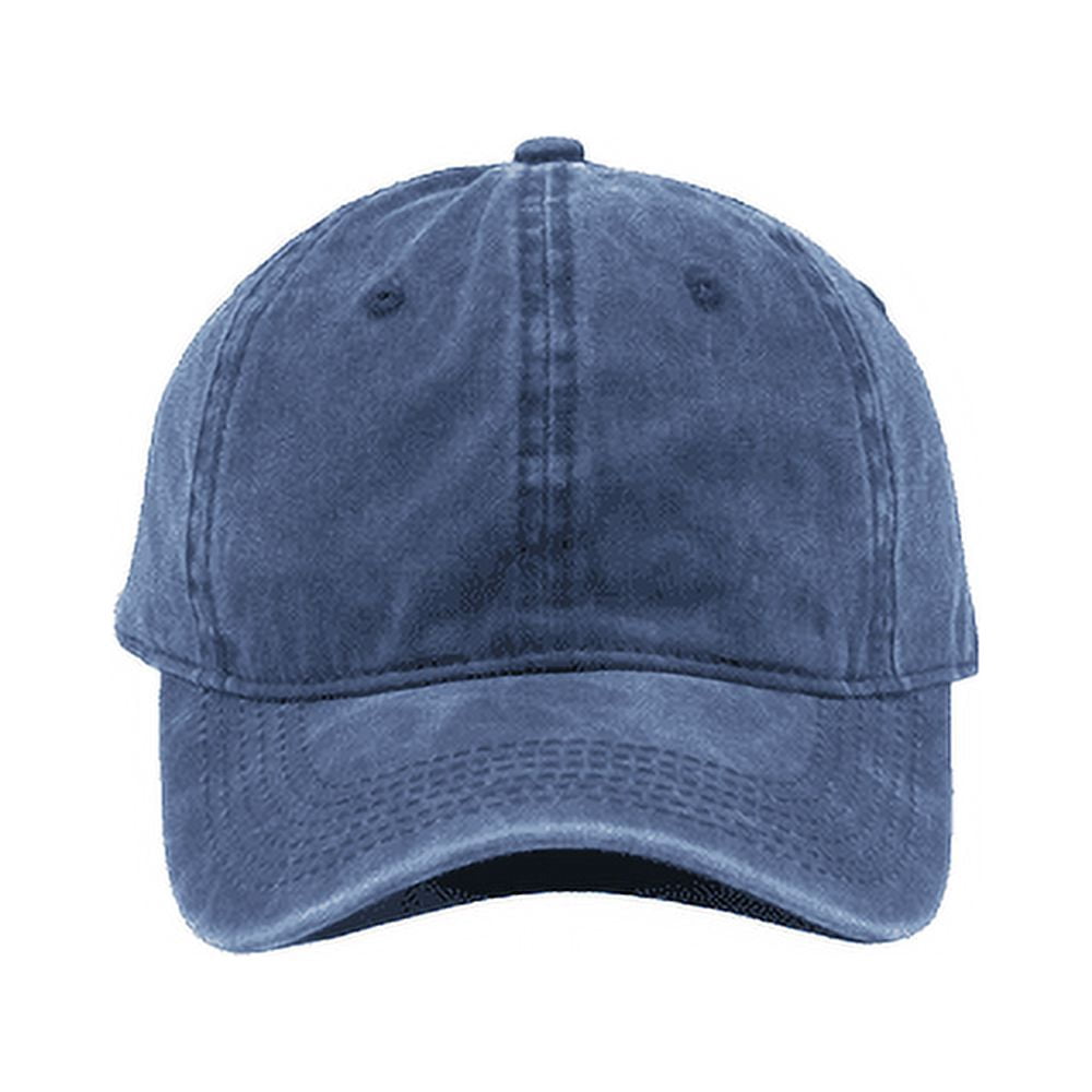 Magg Shop Plain Dyed Washed 100% Cotton Baseball Cap, Adjustable Navy ...