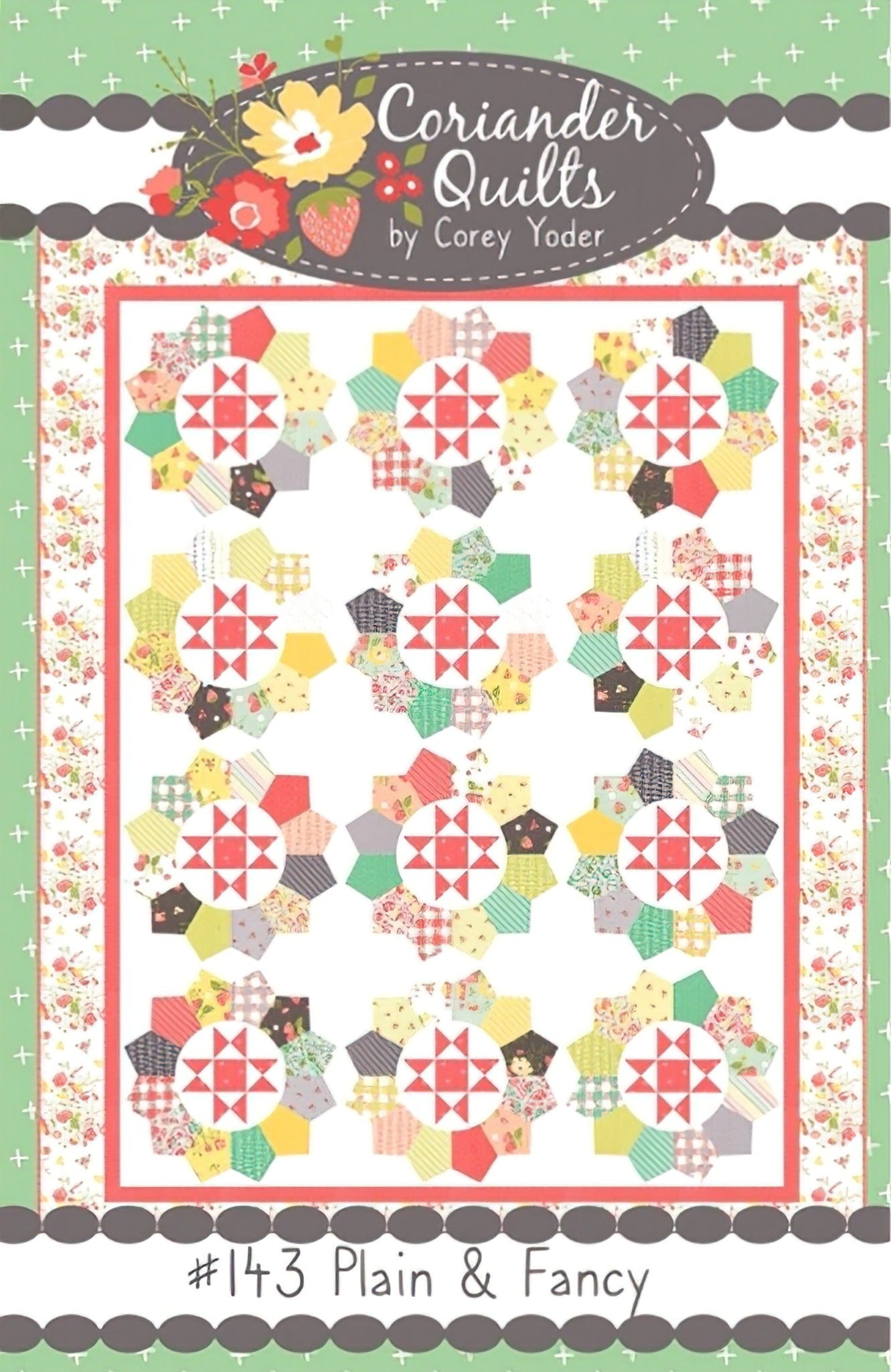 Plain & Fancy Quilt Pattern by Coriander Quilts - Walmart.com