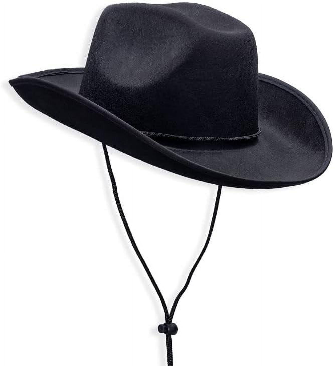 Minzimin, Plain Felt Cowboy Cowgirl Hat, Adult Sizes, Western Studded ...