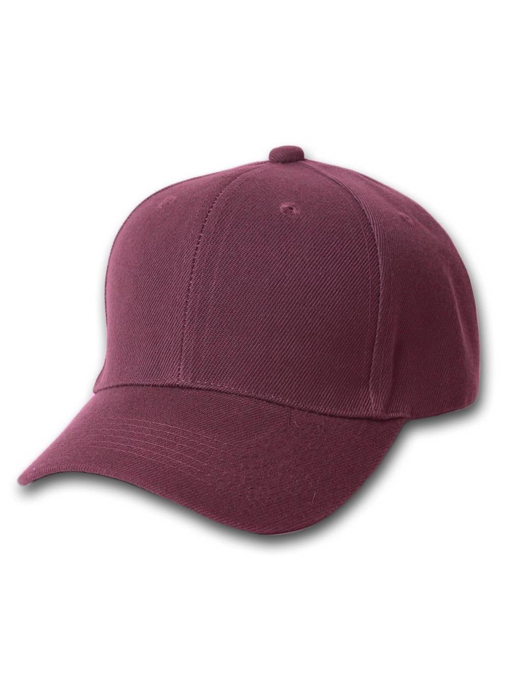 Plain Fitted Hat - Maroon, 6 7/8 - Walmart.com