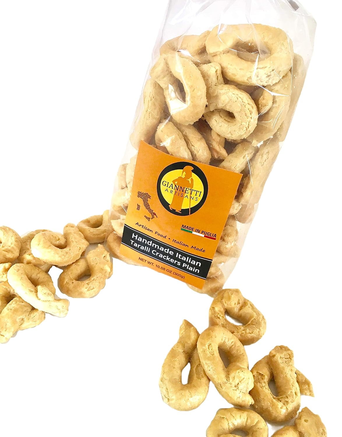 Plain Flavored Taralli Crackers - (Single pack of a 10.58 oz bag ...