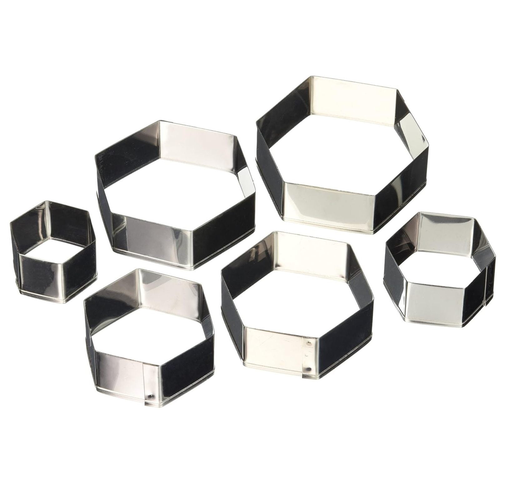 Plain Hexagon Cutter Set 6pc - Walmart.com