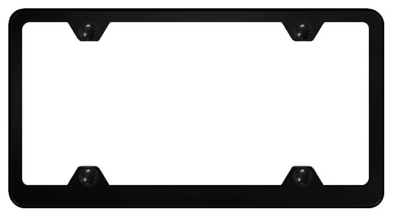 Plain Laser Etched Logo Stainless Steel Wide Body License Plate Frame ...