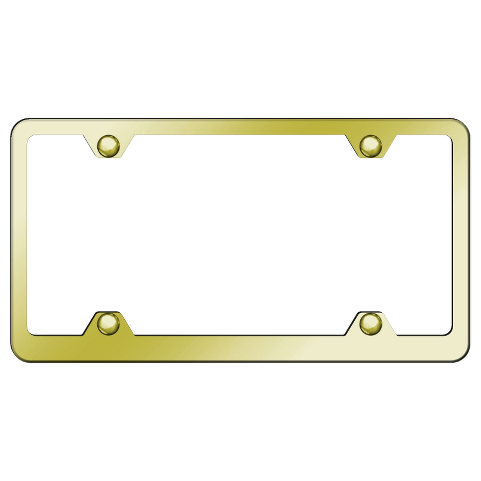 Plain Laser Etched Logo Stainless Steel Wide Body License Plate Frame ...