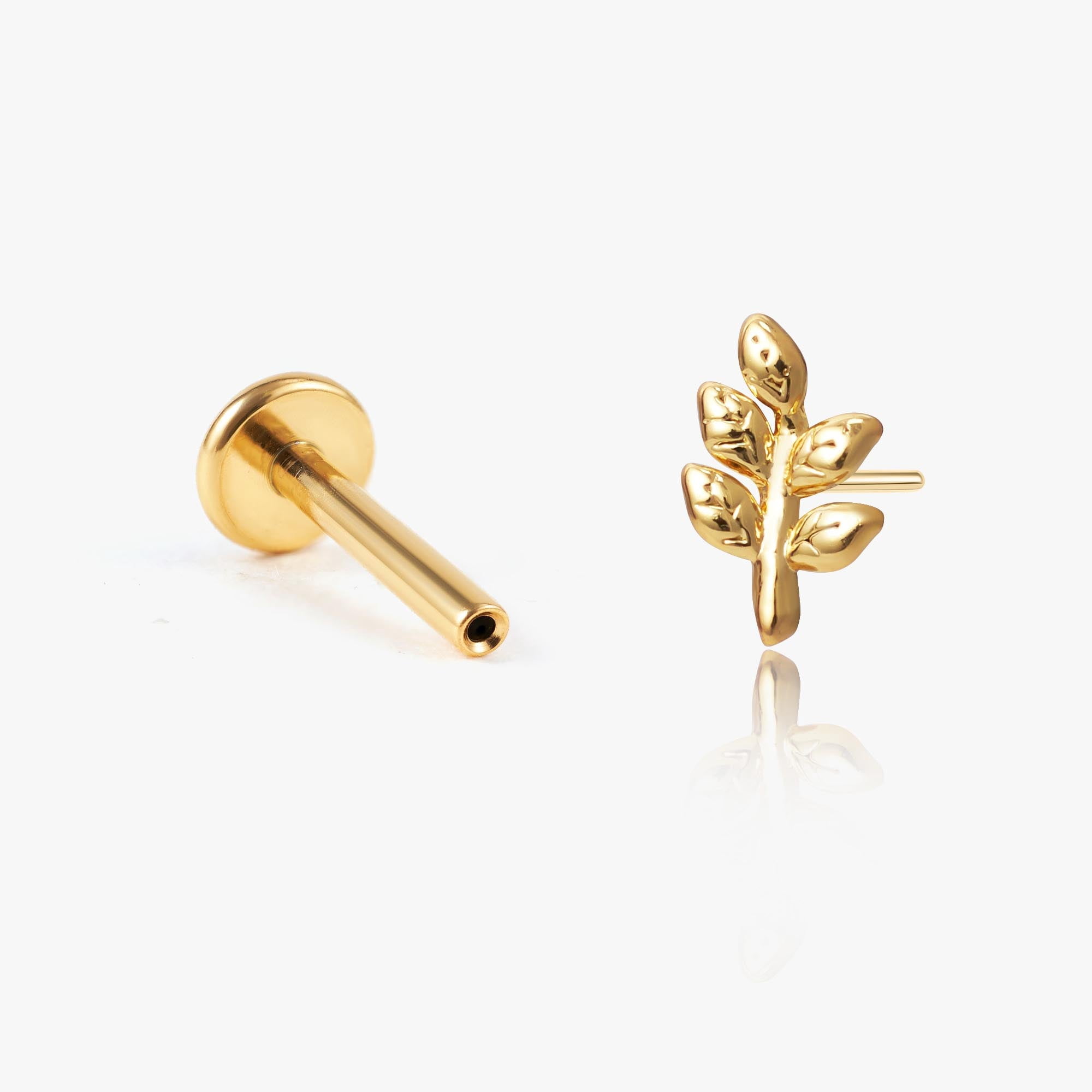 Plain Leaf Push Pin Flat Back Stud - Walmart.com