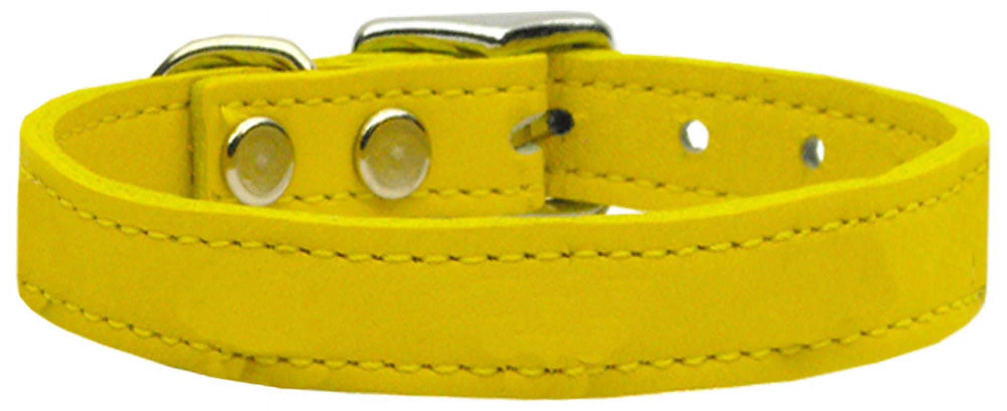 Plain Leather Collars Yellow 26 - Walmart.com