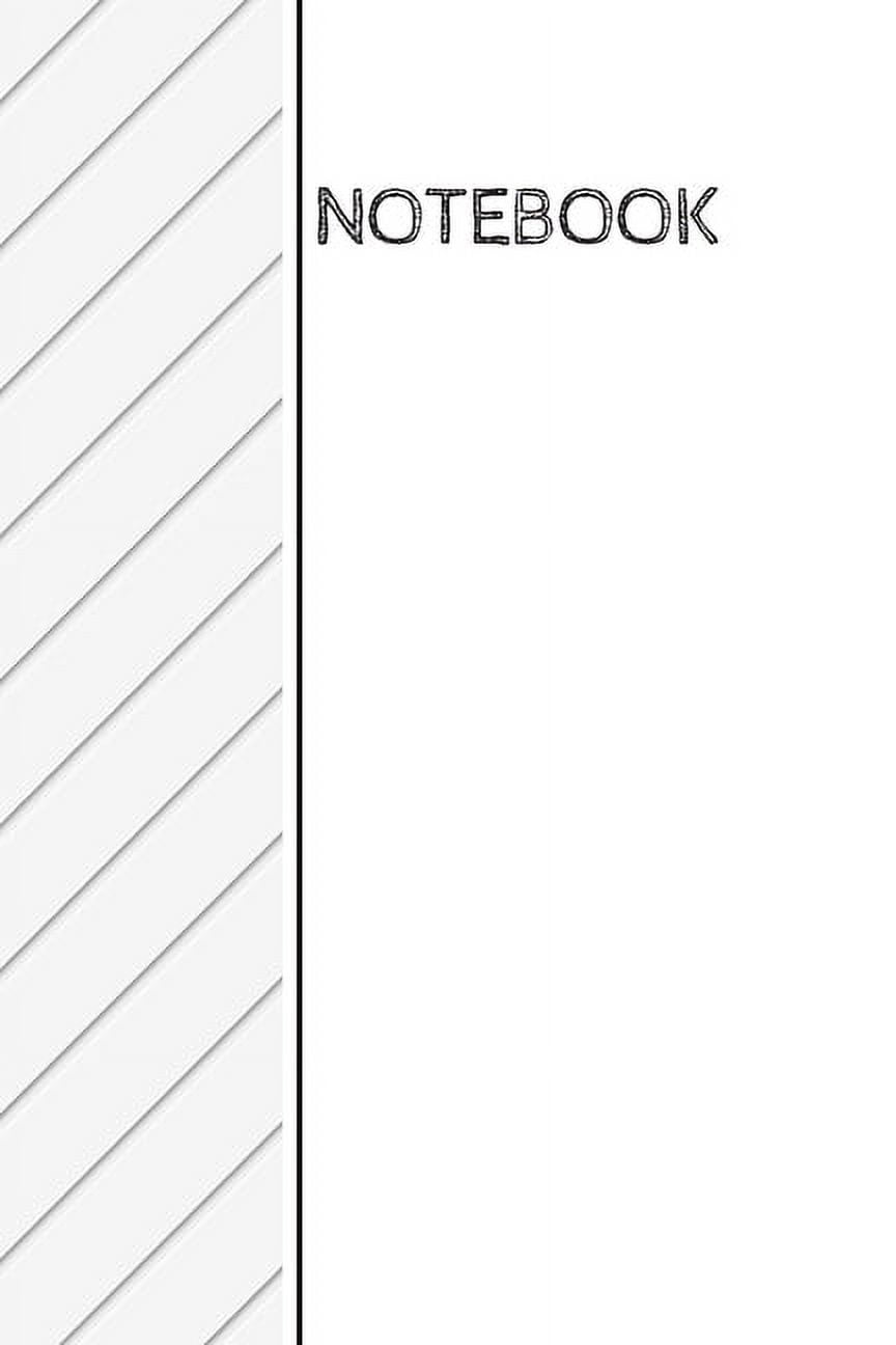 Plain Lines Wrap Around Design Notebook: 90 Blank Pages (Paperback ...