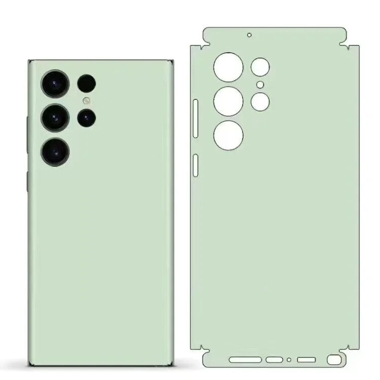 Plain Macaroon Color Decal Skin for Samsung S24 S22 S23 Ultra Back ...