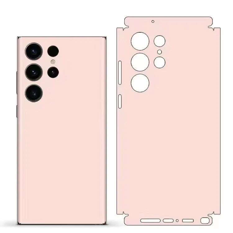 Plain Macaroon Color Decal Skin for Samsung S24 S22 S23 Ultra Back ...