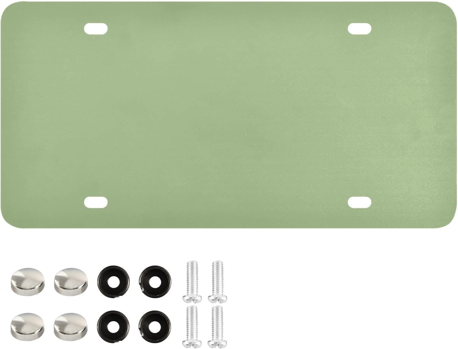 Plain Olivine Green Color License Plates Front License Plate Covers ...