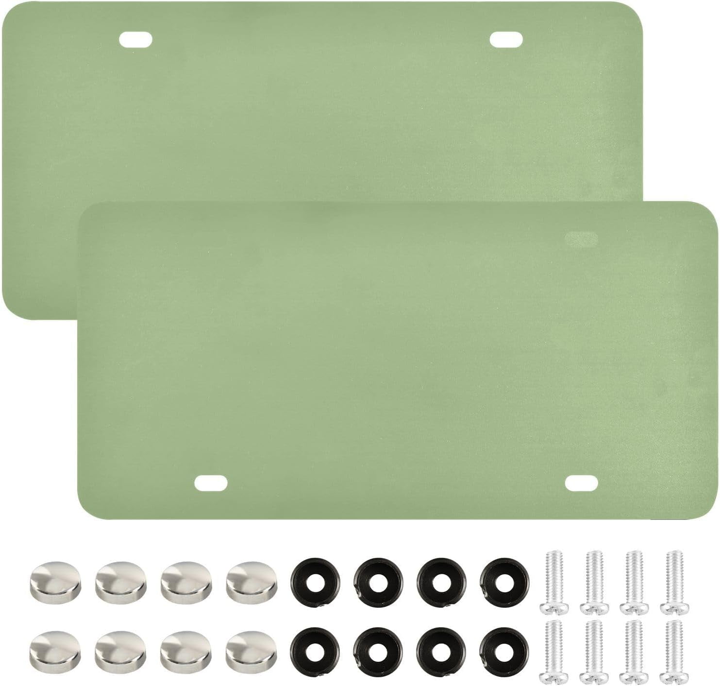 Plain Olivine Green Color License Plates Front License Plate Covers ...