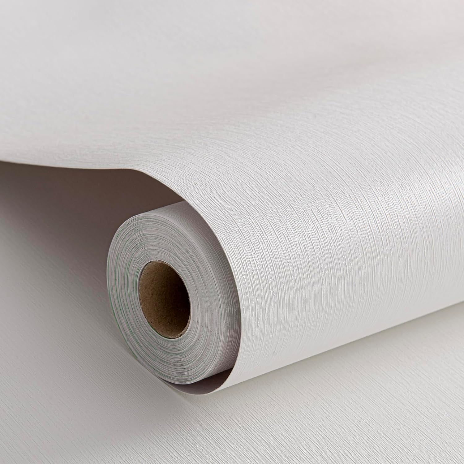 Plain Peel and Stick Wallpaper with Embossed Vertical Stripe Pattern ...