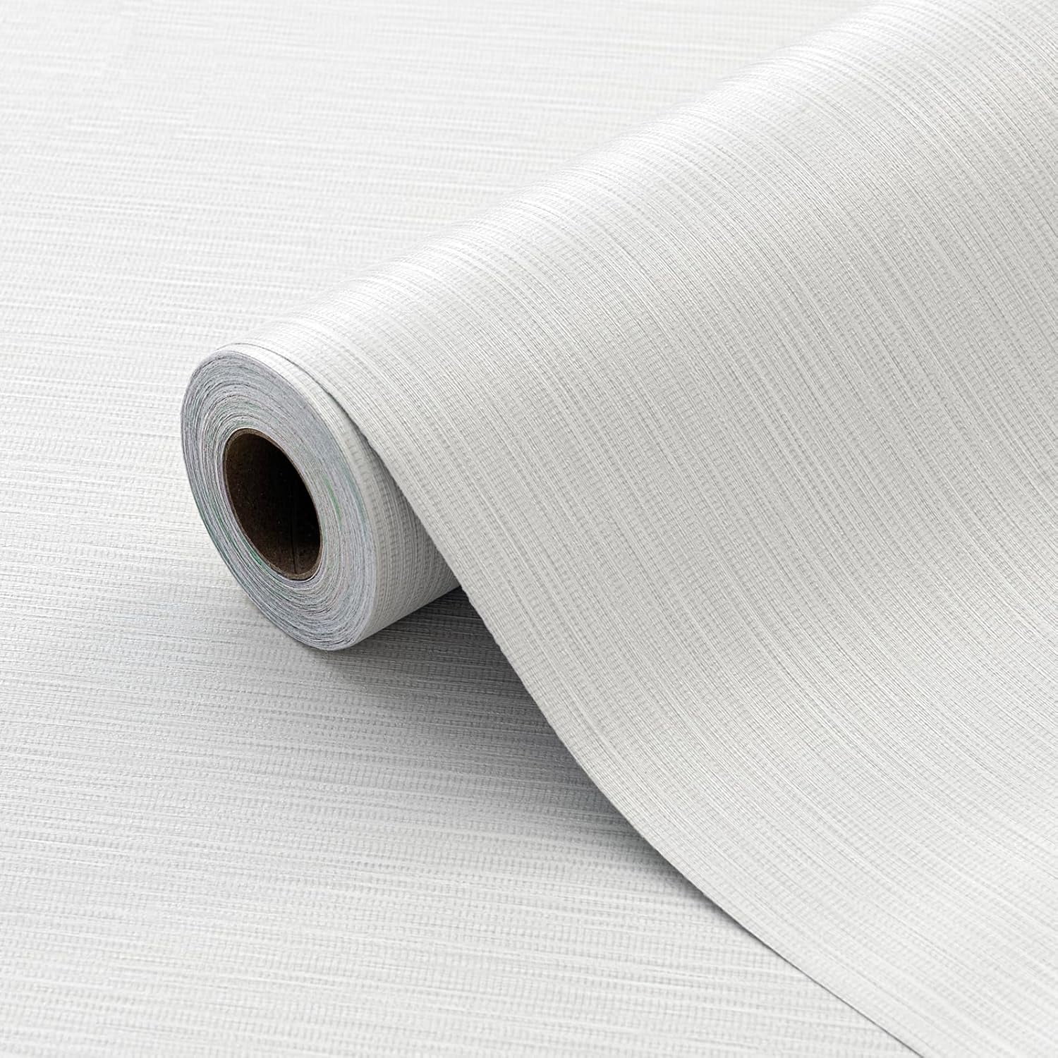 Plain Peel and Wallpaper with Embossed Vertical Stripe Linen Textured ...