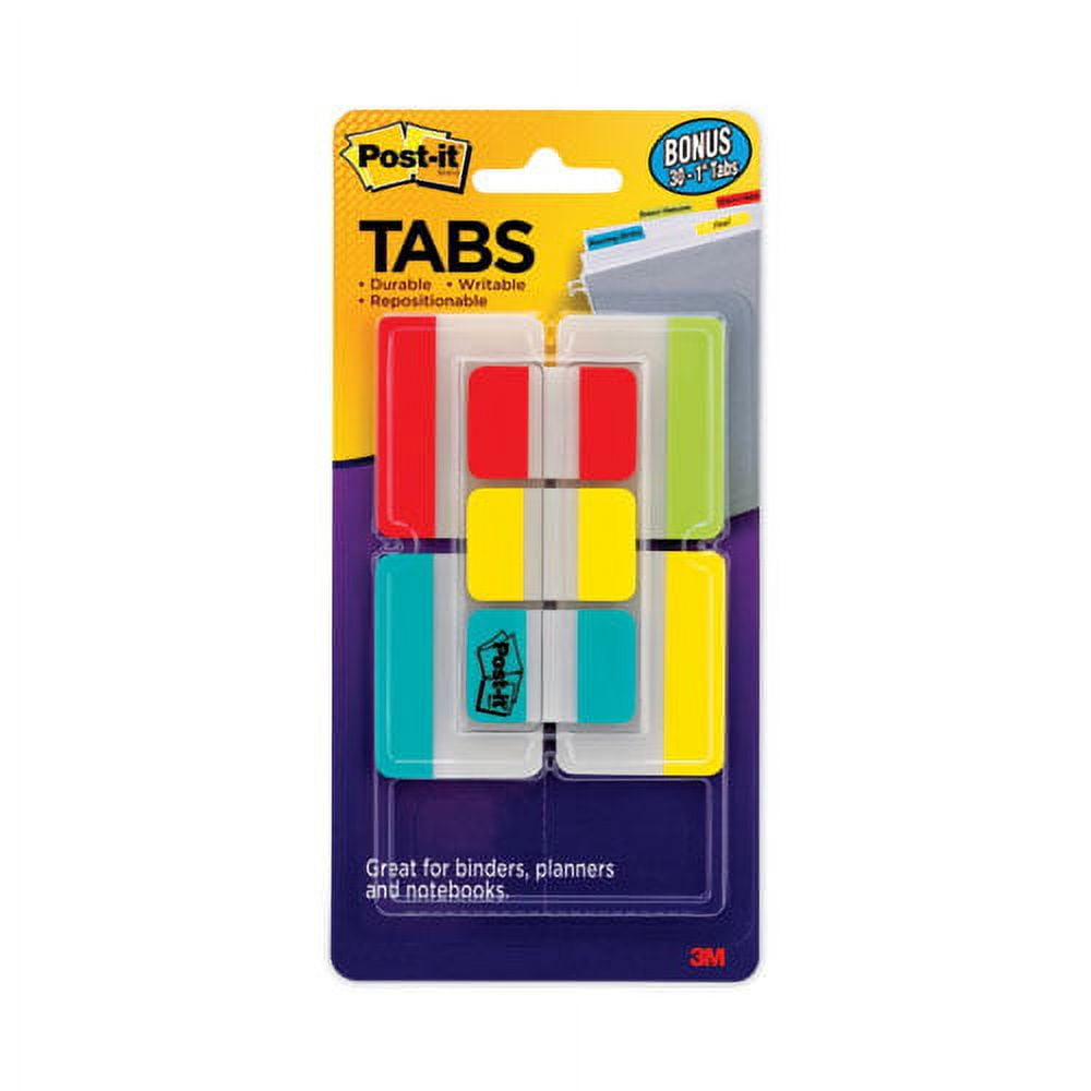 Plain Solid Color Tabs Value Pack, (66) 1/5-Cut 1" Wide, (48) 1/3-Cut 2 ...