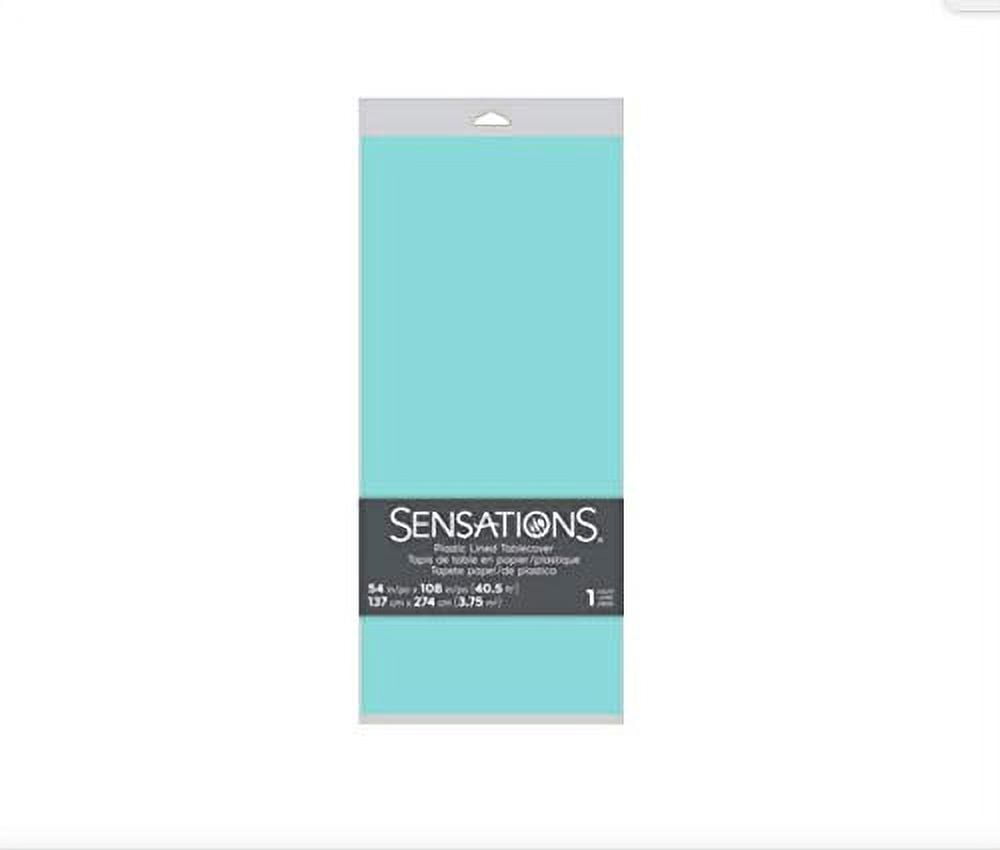 Sensations Spa Blue Plastic Tablecloth (Pack of 18) - Walmart.com