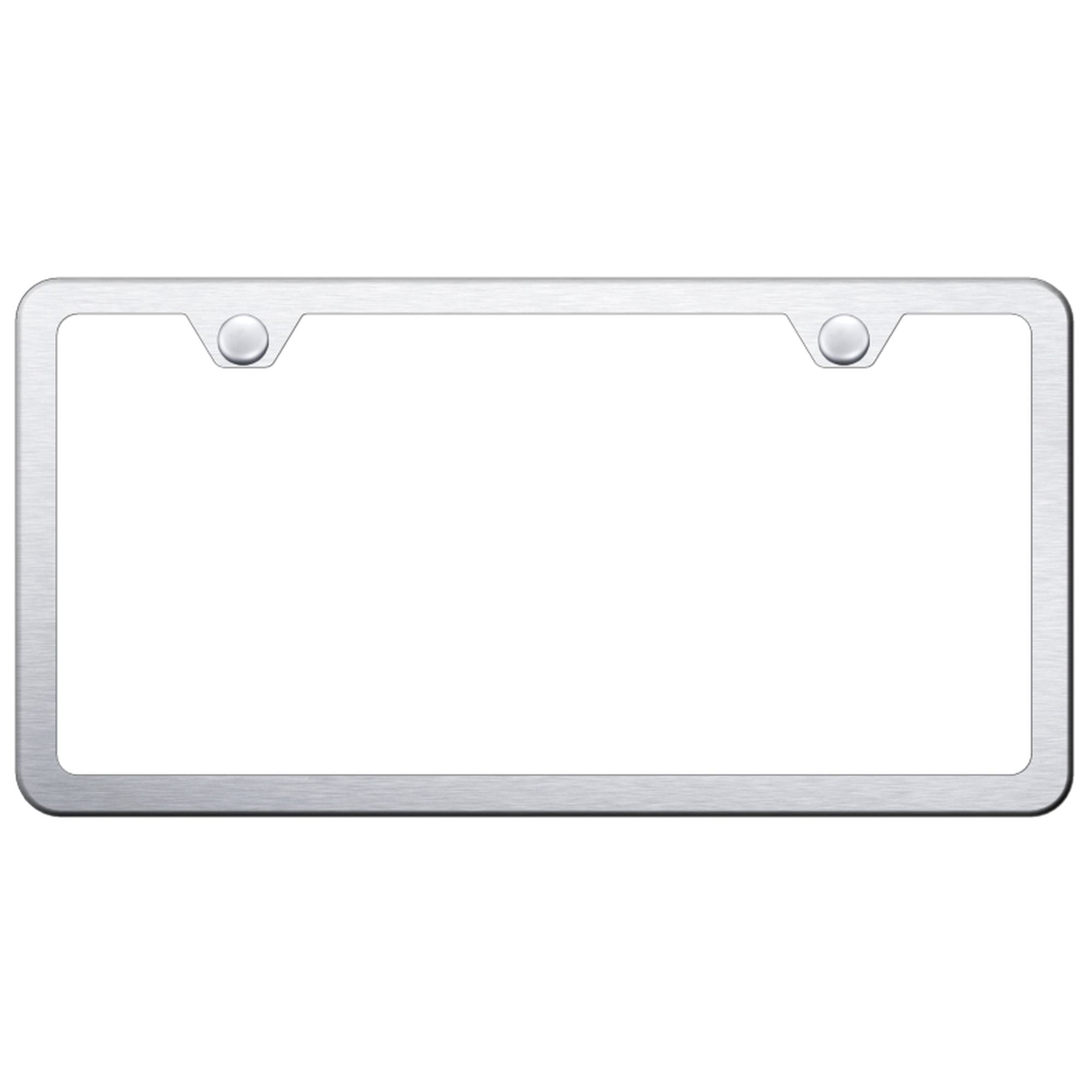 Walmart Stainless Steel License Plate Frame, Brushed Chrome, Rust ...