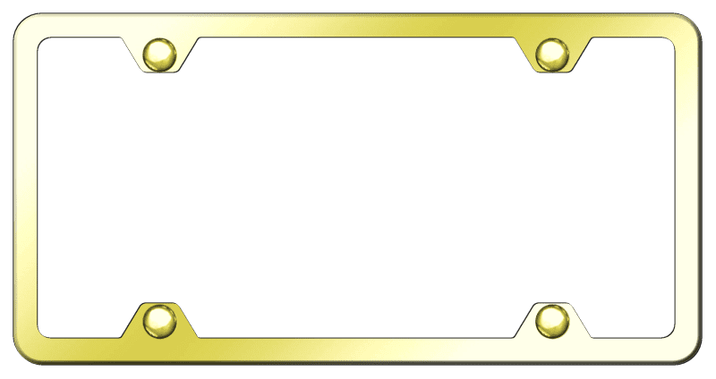 Plain Stainless Steel License Plate Frame (Gold) - Walmart.com