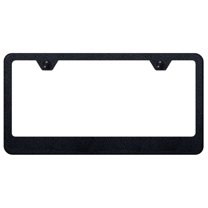 Plain Cut-Out License Plate Frame (Black) - Walmart.com