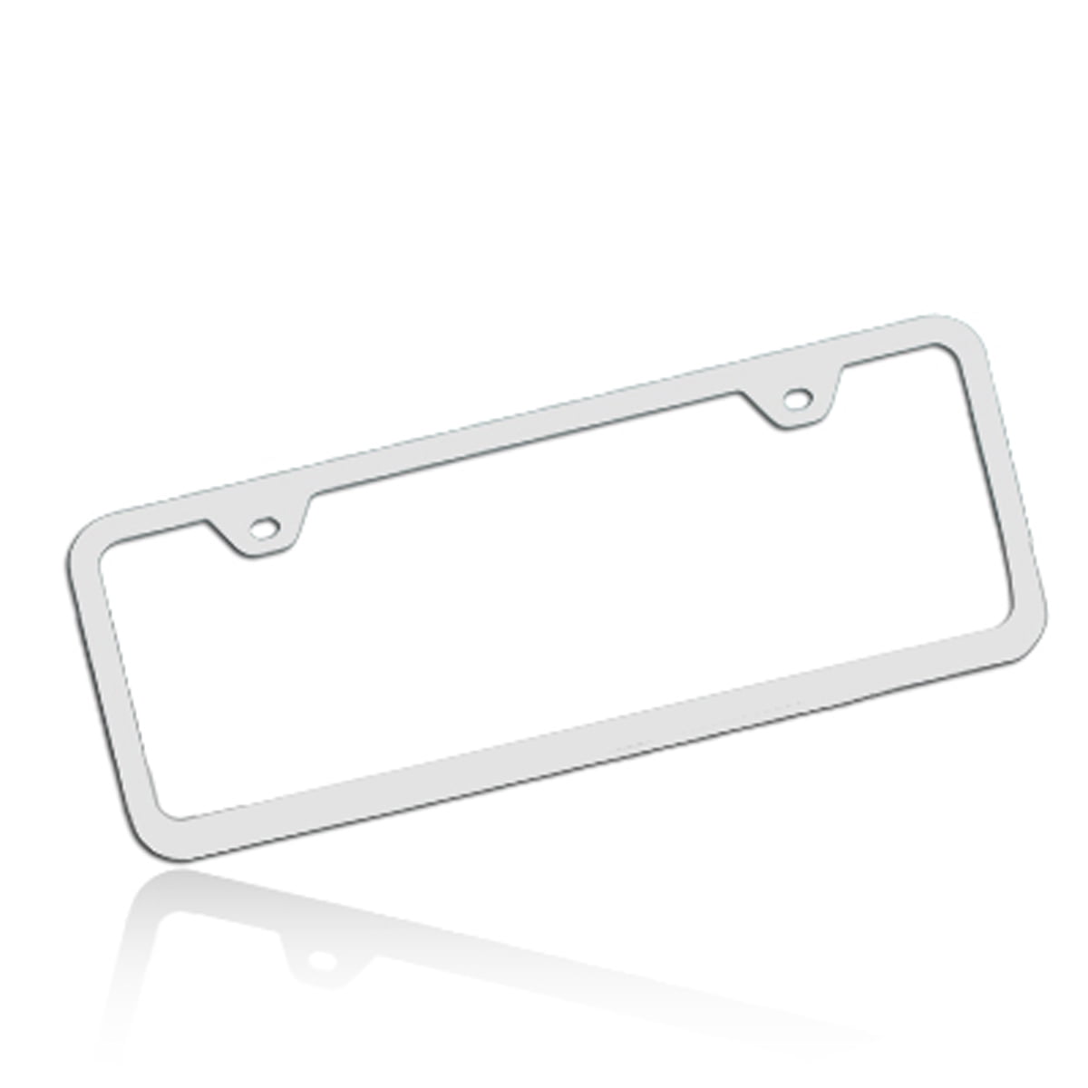 Plain Stainless Steel Mini License Plate Frame (Chrome) - Walmart.com