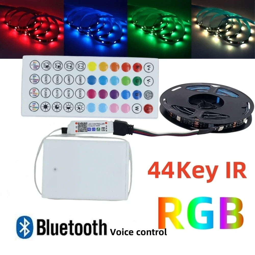 5V RGB LED Strip Light 30 LEDs/M - Flexible Backlight Ribbon Tape ...