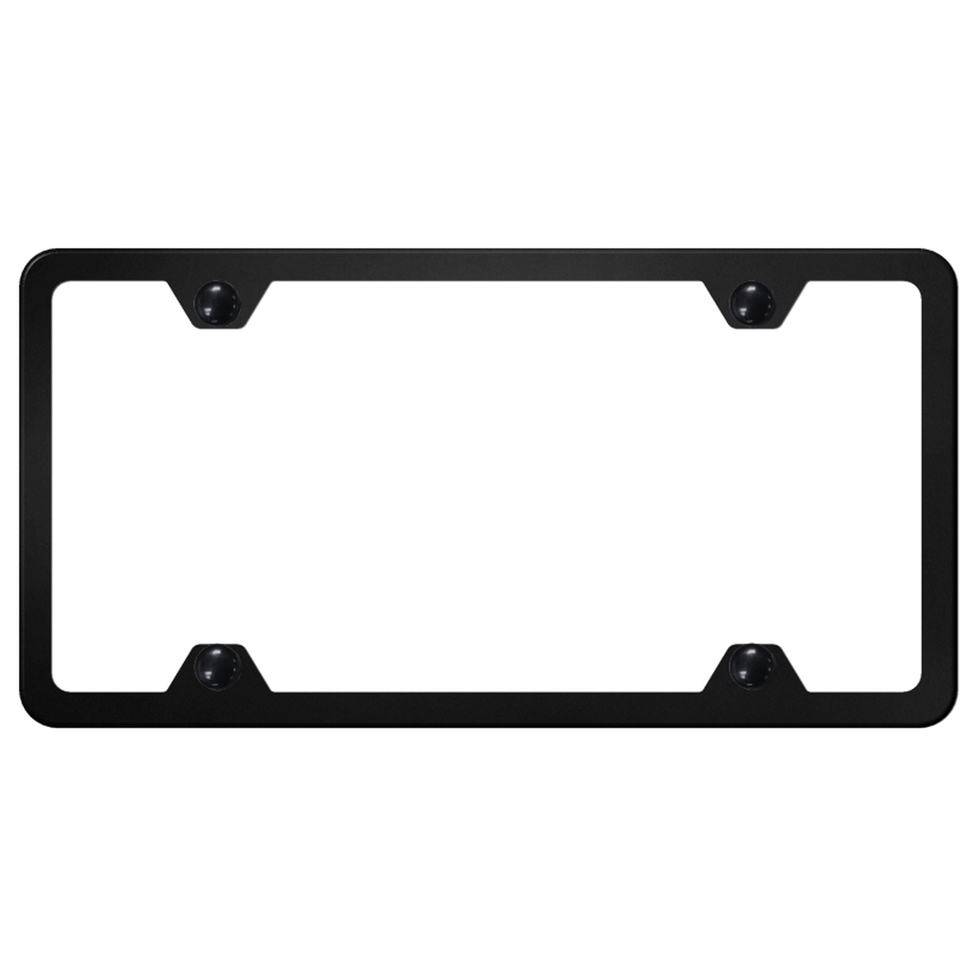 Plain UV Print Polycarbonate License Plate Frame (Black) - Walmart.com