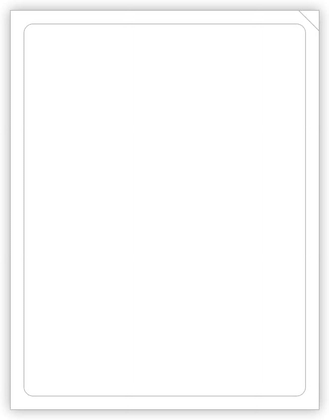 Plain White Blank Paper-Backed Car Dealer Laser Addendum Window ...