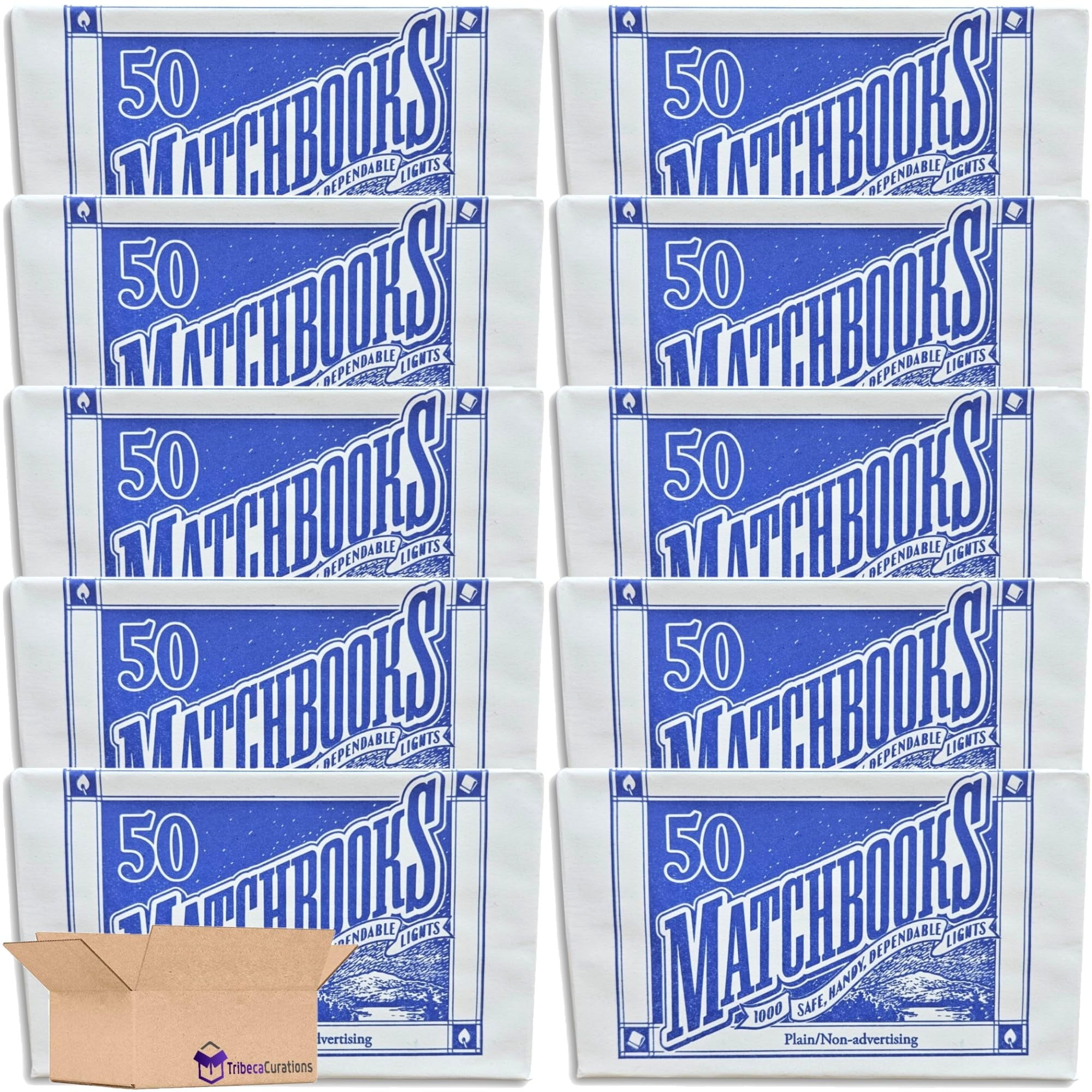 Plain White Matchbooks Value Pack | 50 Count Box | Pack of 10 - Walmart.com