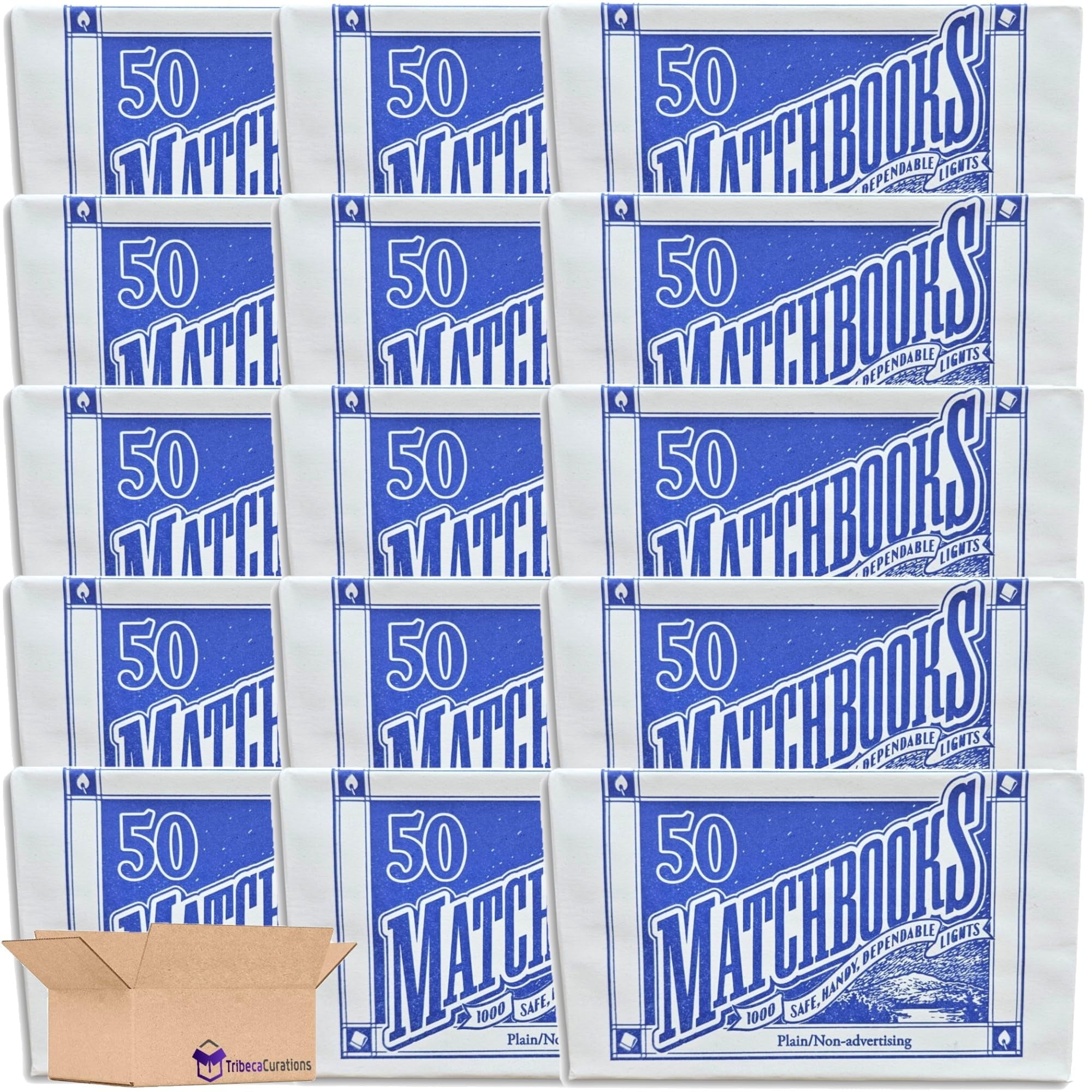Plain White Matchbooks Value Pack | 50 Count Box | Pack of 15 - Walmart.com