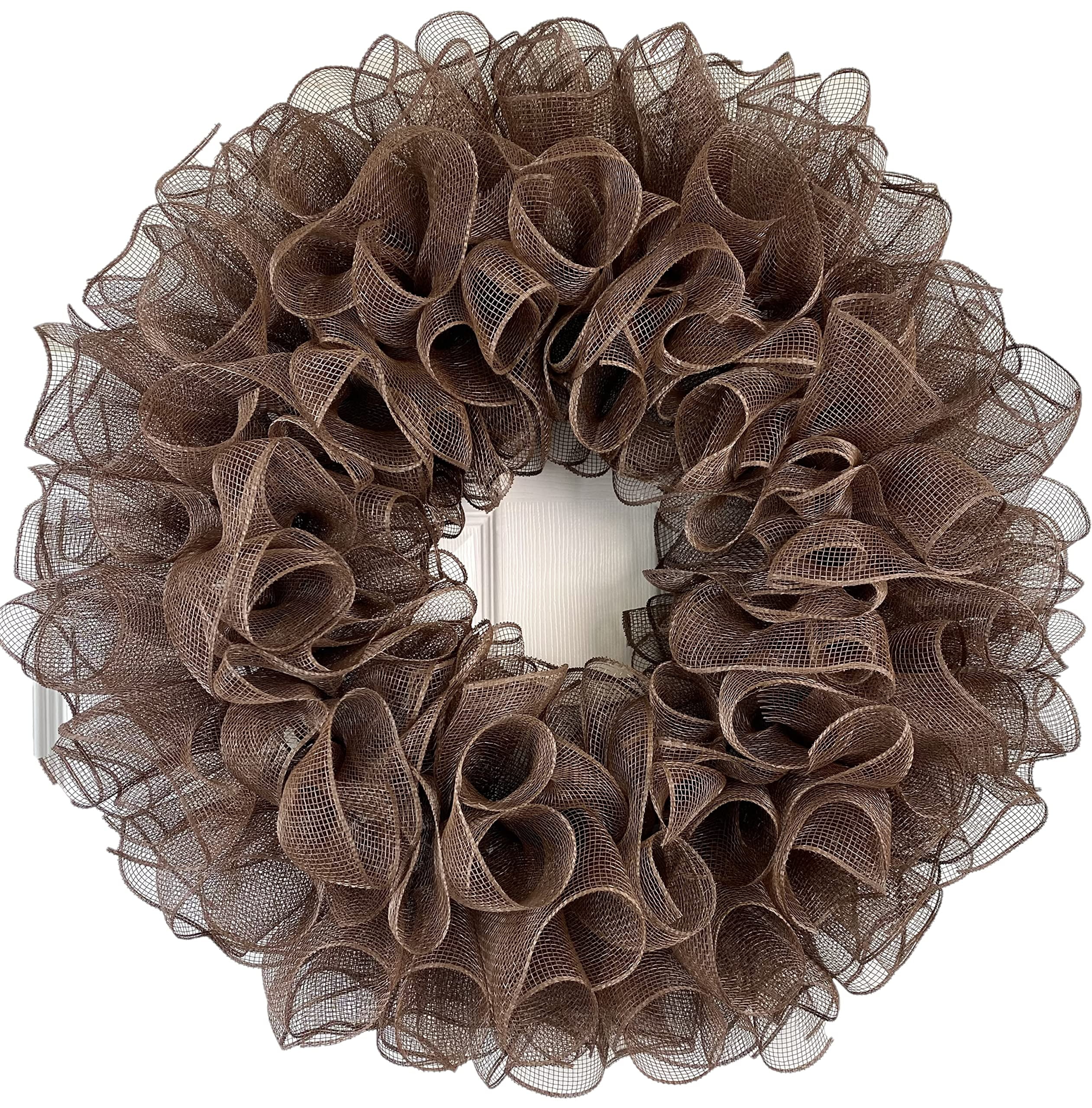 Plain Wreath Base Already Made - Mesh Everyday Wreath to Decorate DIY ...