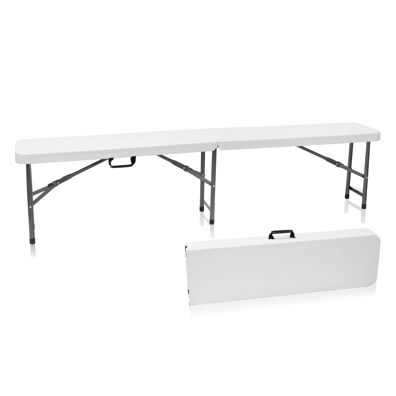 Plainsity 6 Foot Plastic Folding Bench Seat - Heavy Duty, Portable ...