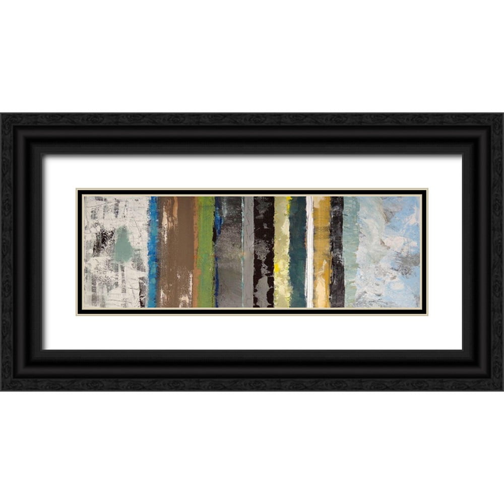 Plamer, Ruth 14x7 Black Ornate Wood Framed with Double Matting Museum ...