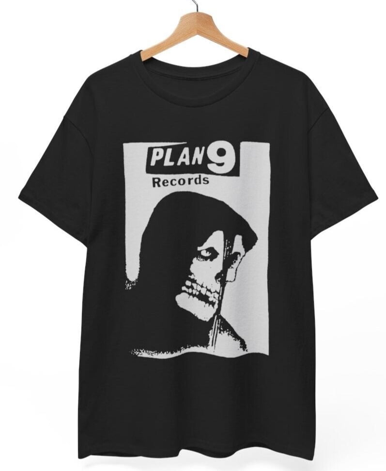 Plan 9 records T-Shirt, Misfits, Samhain, Danzig, Black Flag, Circle, Unisex tee - Walmart.com