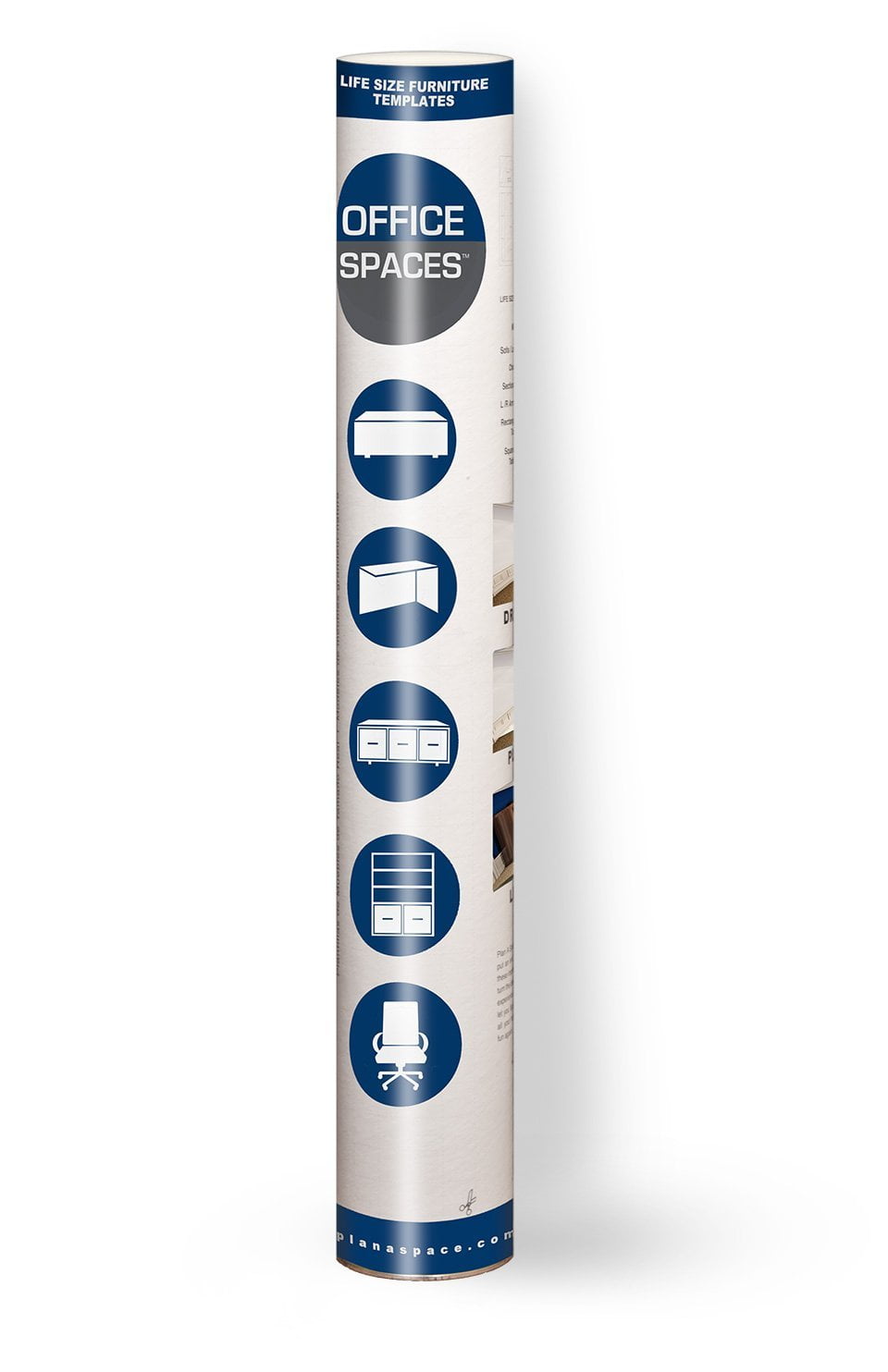 Plan A Space OS1 Office Spaces - (8) Life Size Furniture Templates ...