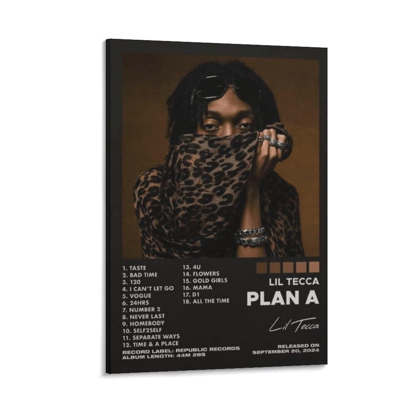 Plan A by Lil Tecca Posters & Prints on Canvas Wall Art Poster for Room ...
