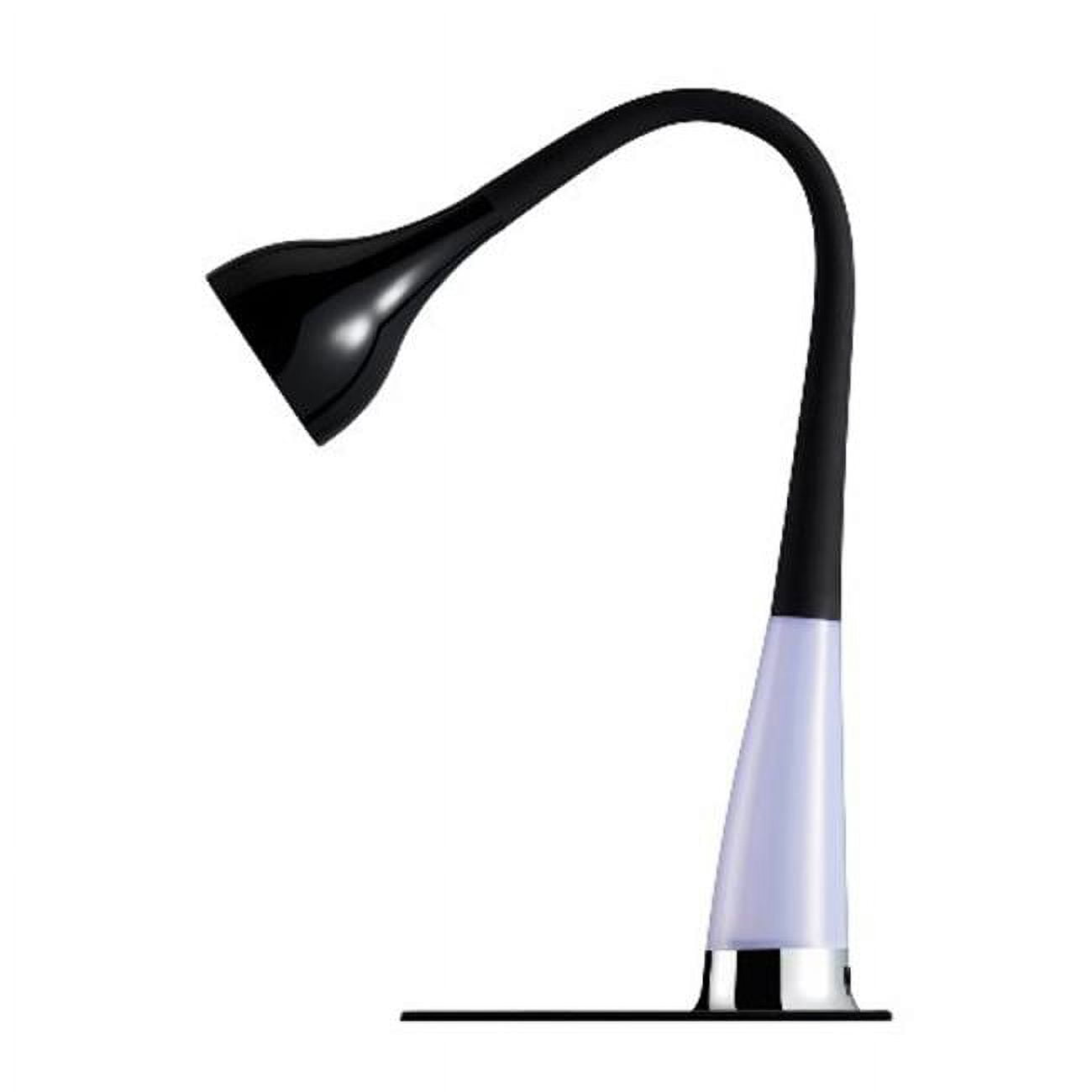Plan LED S100BK Design MR16 LED Desk Lamp with LED Mood Light & USB ...