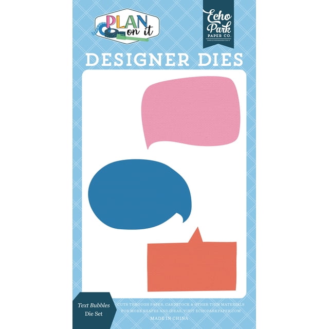 Plan On It Small Die Set-Text Bubbles - Walmart Business Supplies
