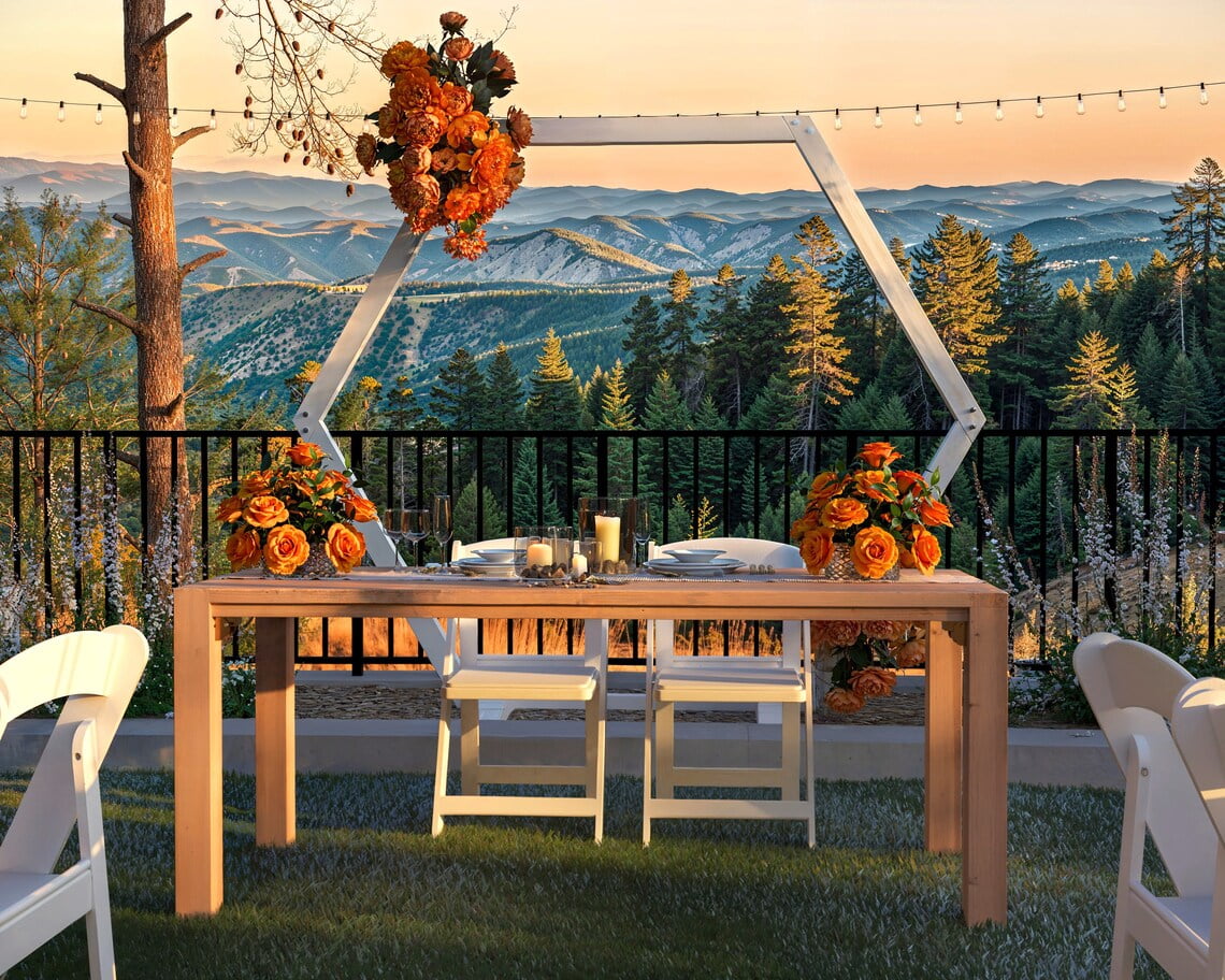 Plan for Portable Hexagon Wedding Arbor Collapsible Arch Build Backdrop ...