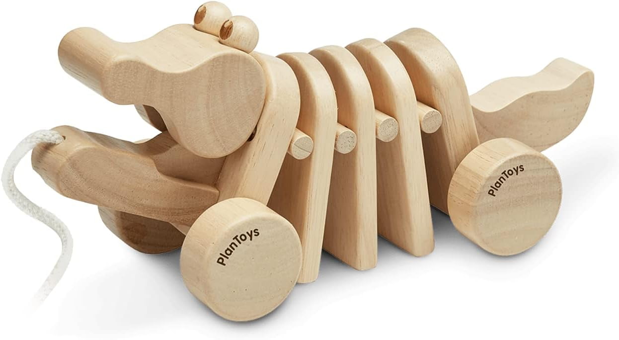 PlanToys Dancing Alligator Push & Pull Toy - Sustainably Made from ...