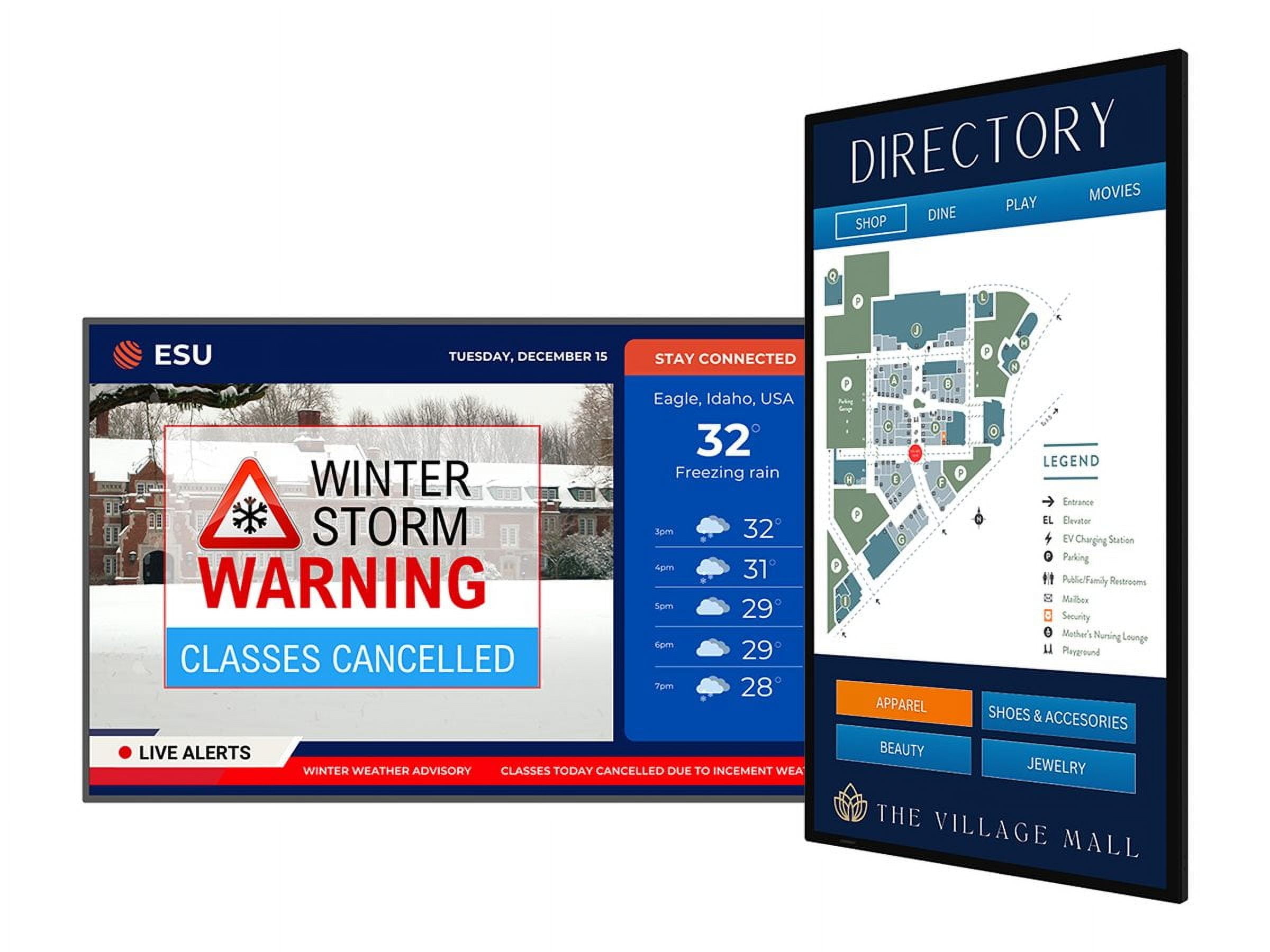 Planar Systems 998-3933-00 55in Diagonal Uhd D-led Backlight 400 Nit ...