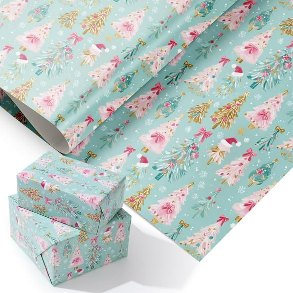 PlandRichW Christmas Wrapping Paper 40×28 Inch Jumbo Sheets, Non-Tear ...