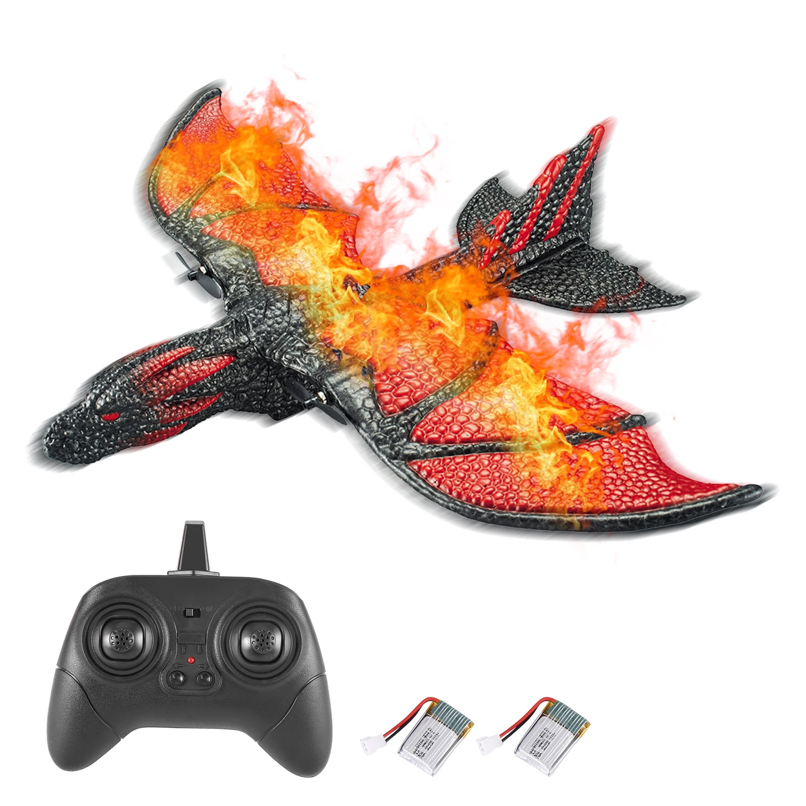 Plane, 2.4GHz Remote Control Plane Flying Dragon Toys, 2CH 6-axis Gyro Stabilizer Airplane with ...