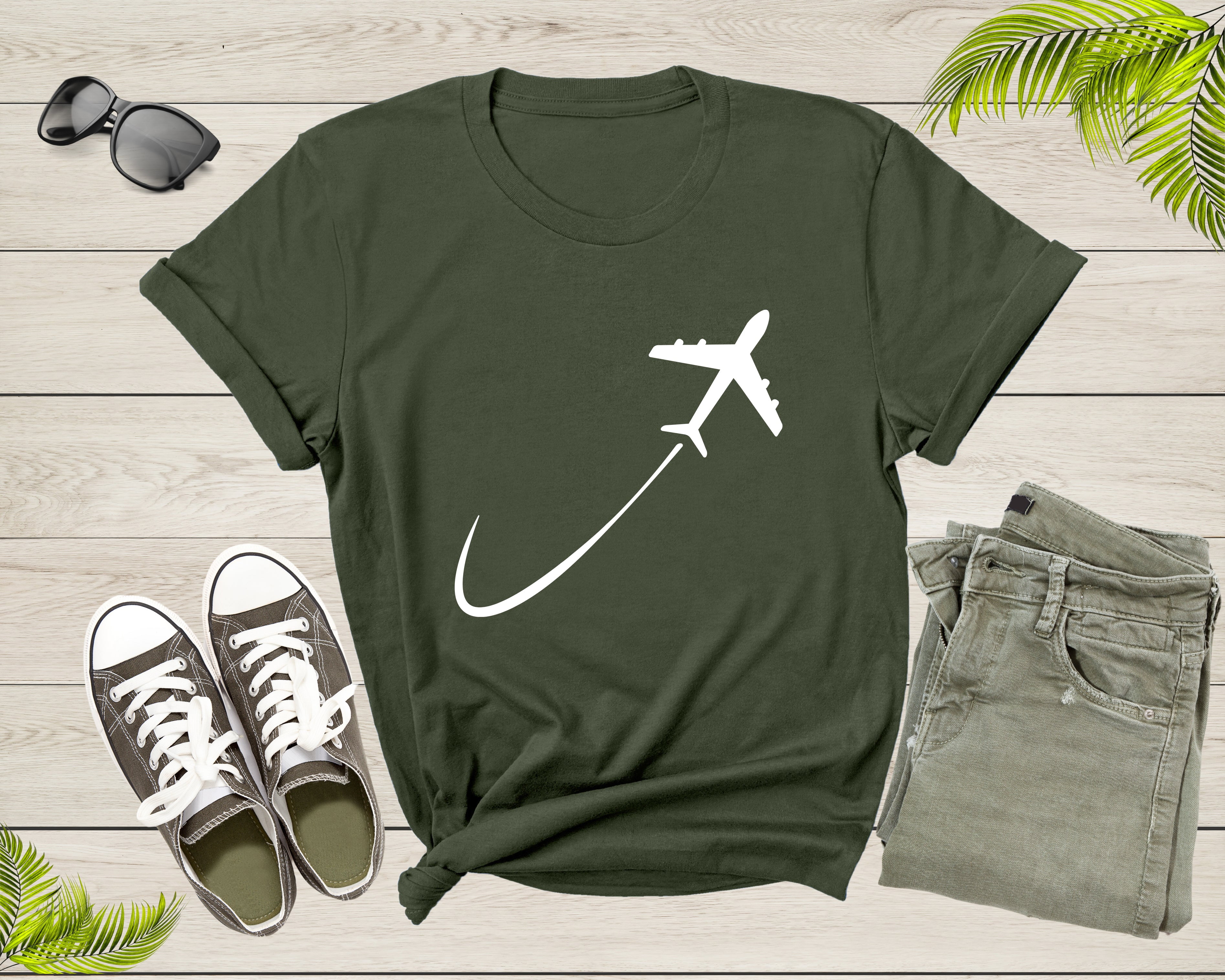 Plane Airplane Lover Pilot Gift For Men Women Kids Boy Girl T-Shirt ...