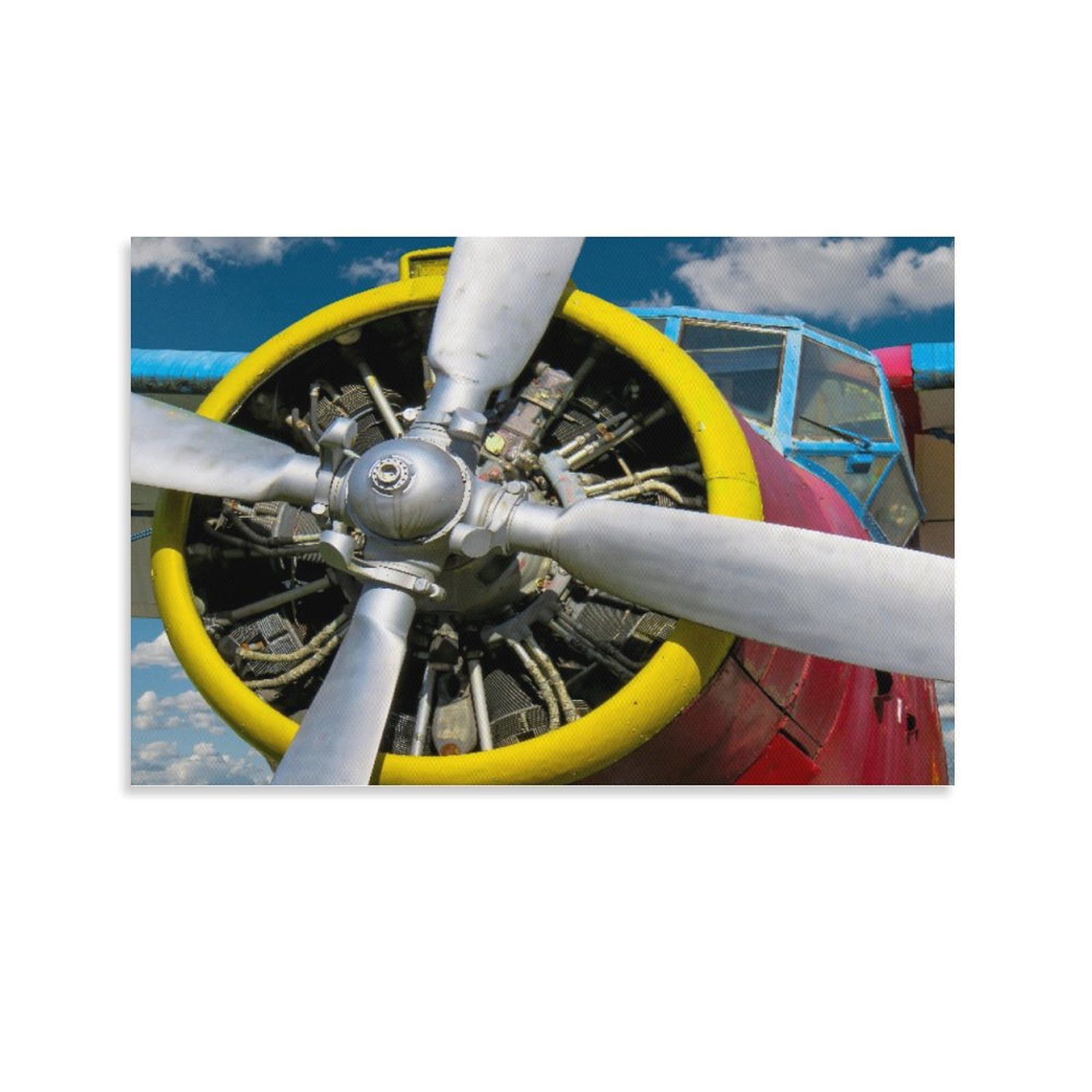 Plane Double Decker Canvas Art Poster And Wall Art Picture Print Modern ...