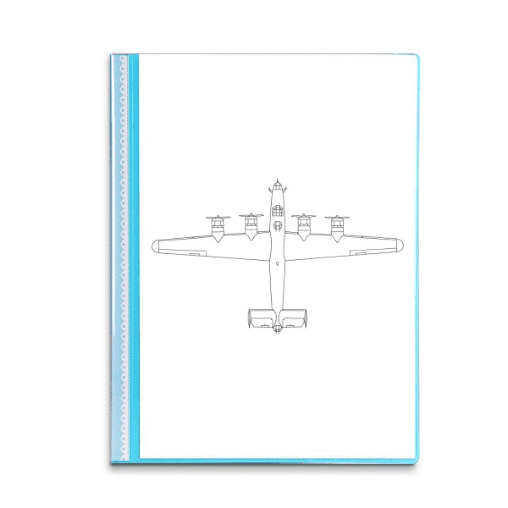 Plane Line Military Art Deco Fashion Book Sheet Protectors Portfolio ...