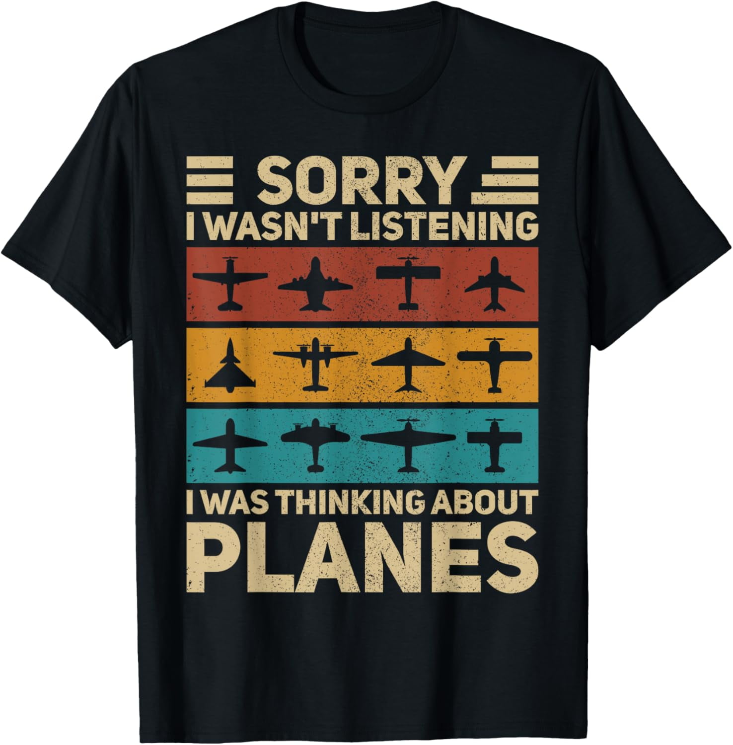 Plane Vintage Airplanes Retro Aviation Airplane Funny Pilot T-Shirt men ...