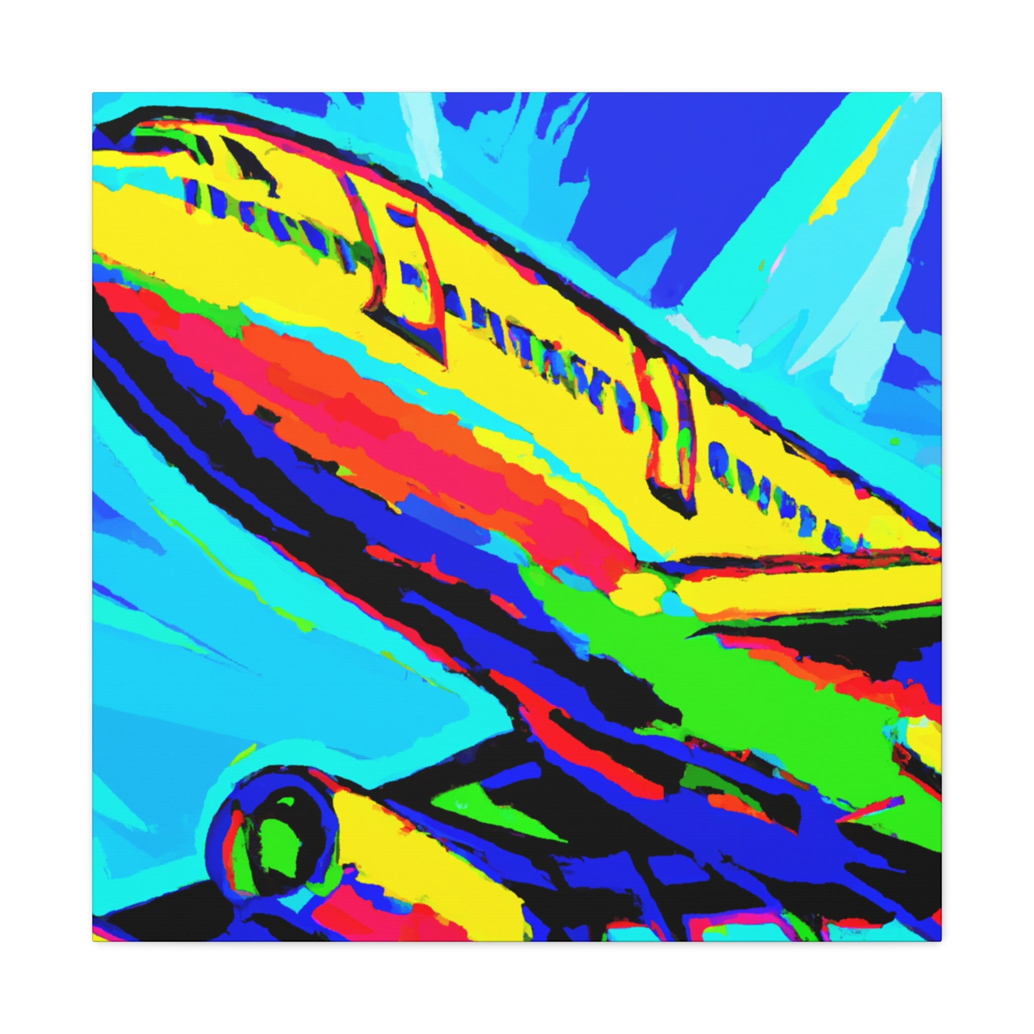 "Plane in Pop Art". - Canvas - Walmart.com
