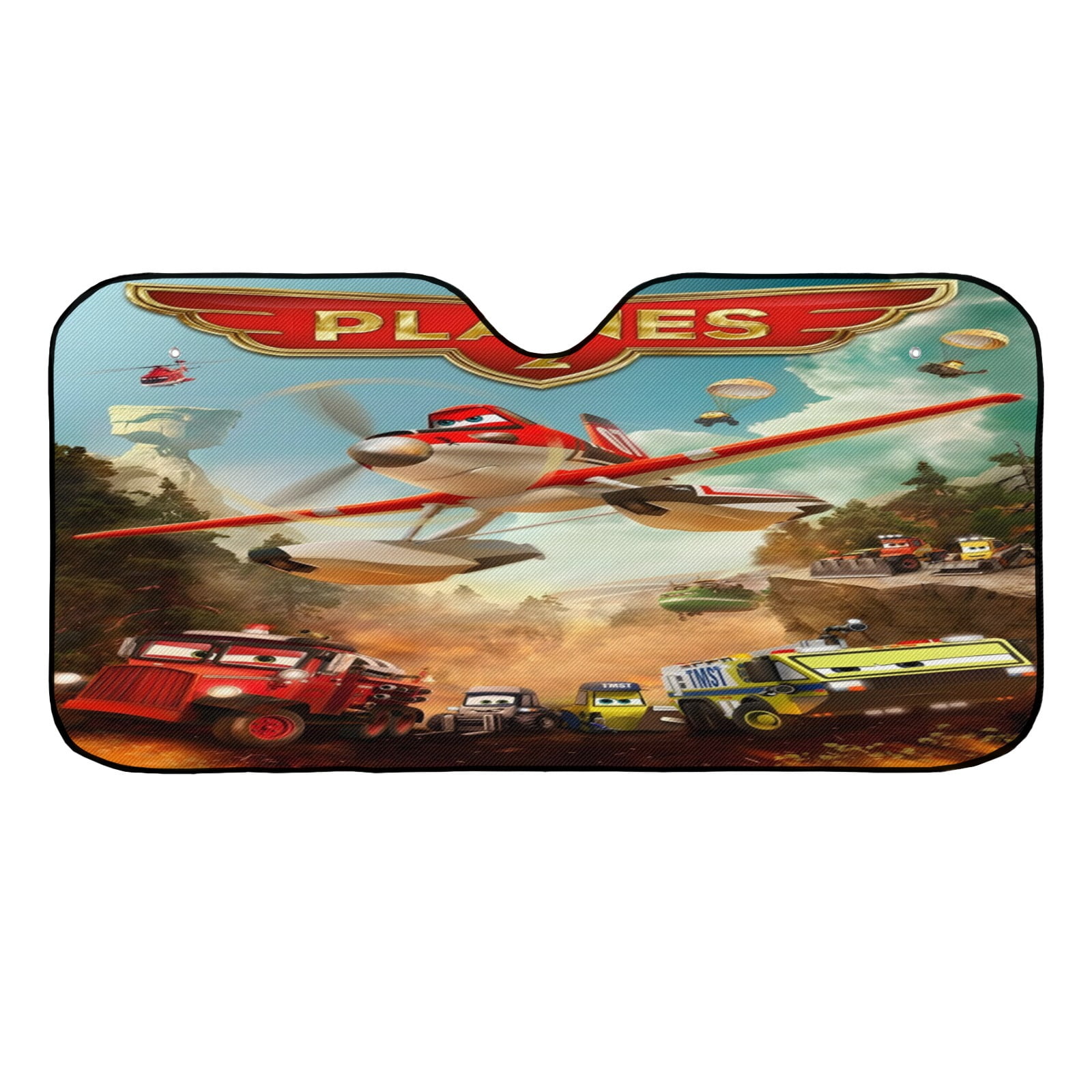 Planes Fire & Rescue board can block the sun for the car. 55" x 30 ...