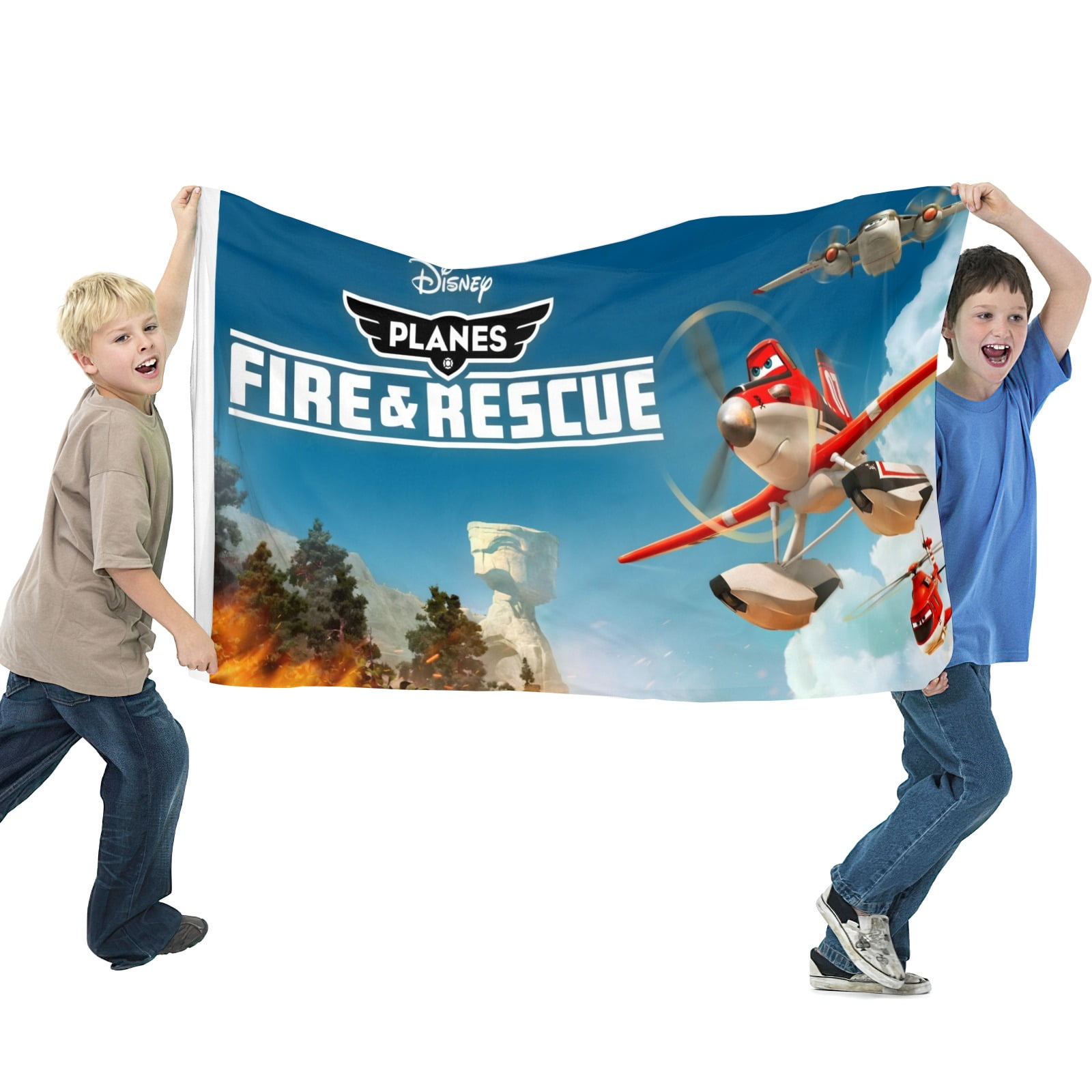 Planes Fire and Rescue-themed Printed Flag Perfect gift for fans ...